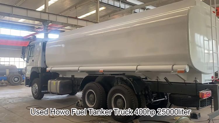 Used Howo 25000l Fuel Tank Truck 6000 Gallon Tanker in Ghana