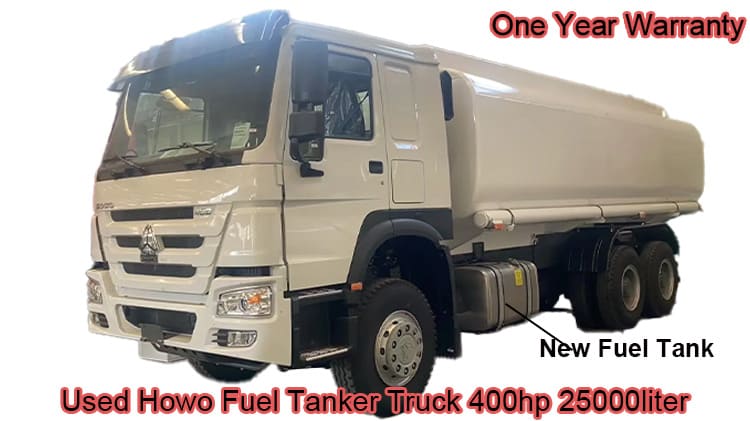 Used Howo 25000l Fuel Tank Truck 6000 Gallon Tanker in Ghana