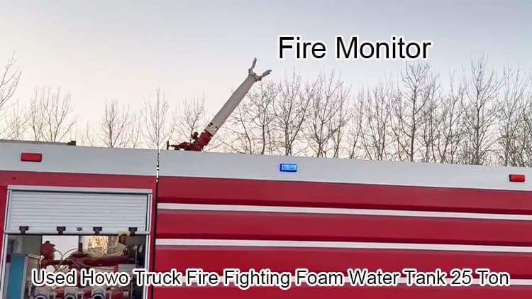 Used Howo Truck Fire Fighting Foam Water Tank 25 Ton in China